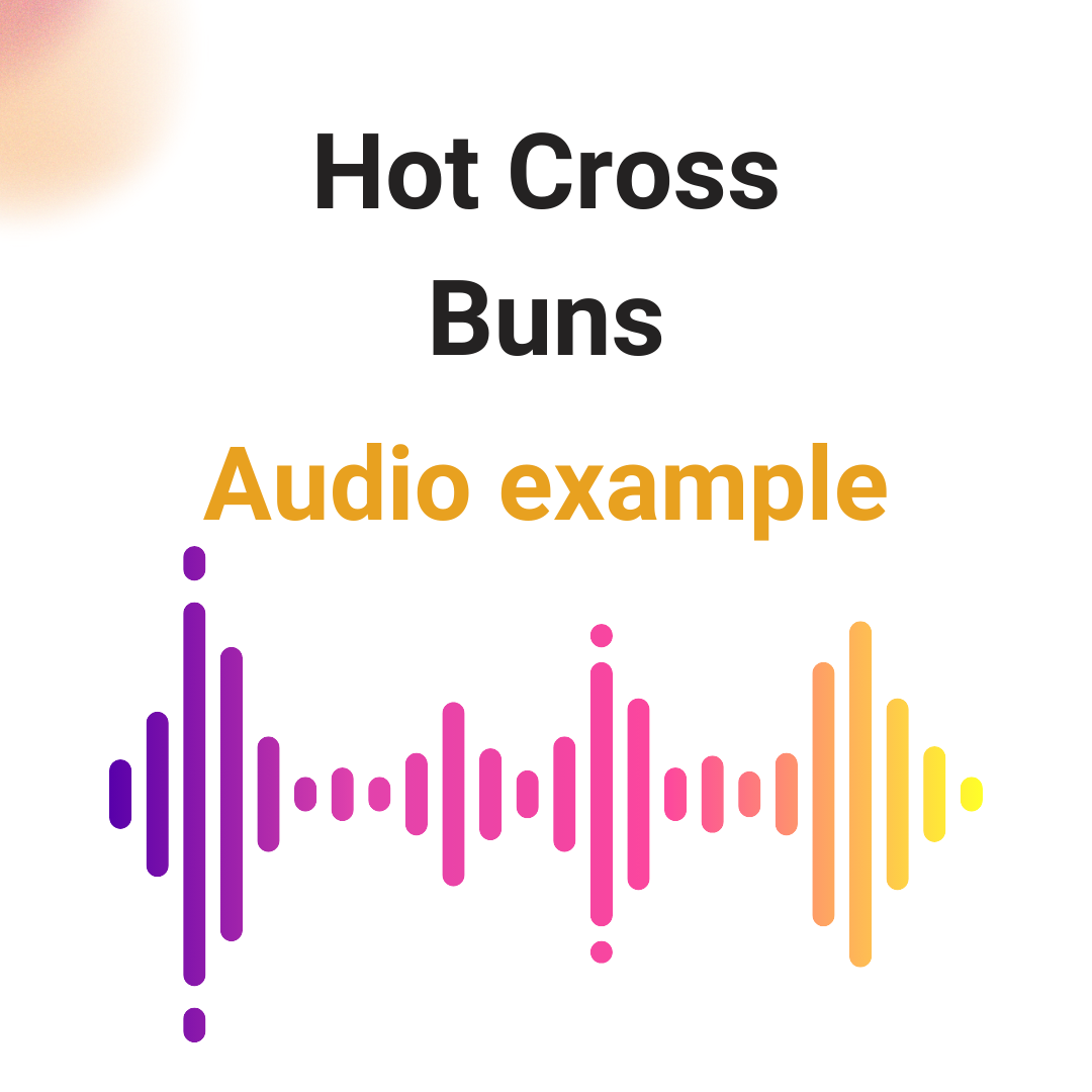 Hot Cross Buns Piano Sheet music, notes labelled, instant pdf download ...
